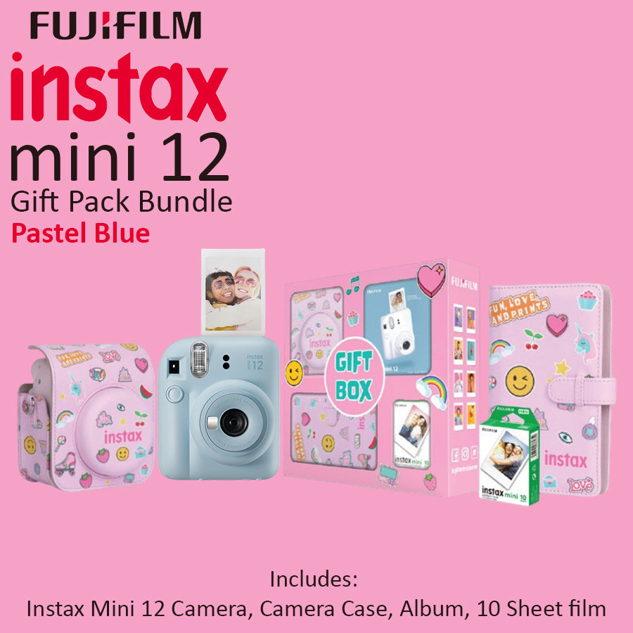 FujiFilm Instax Mini 12 Instant Camera Gift Box - Pastel Blue – Le Vend ...